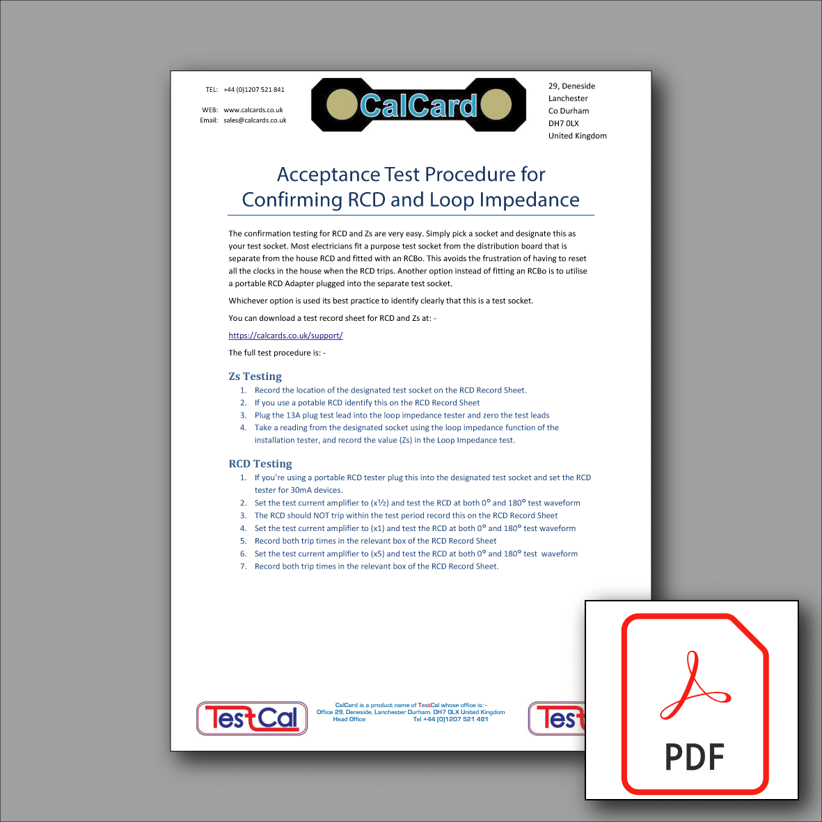 Support - CalCard Calibration Checkbox
